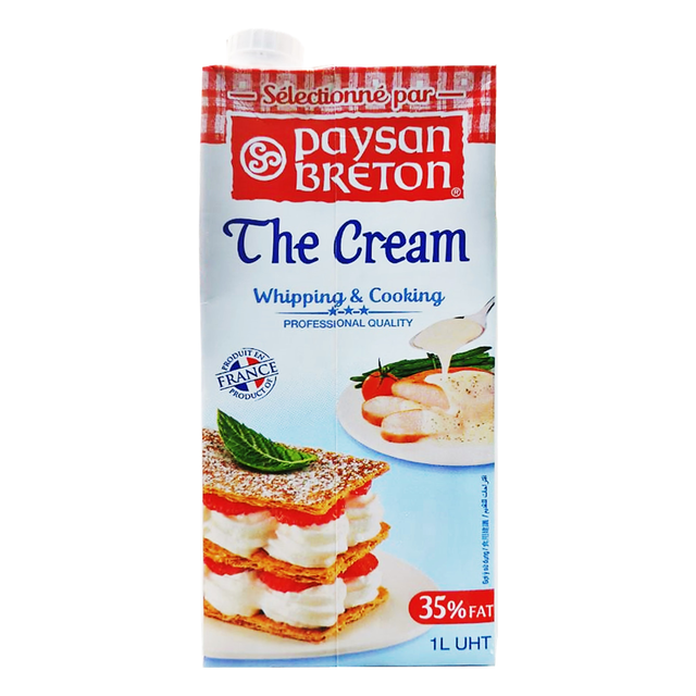 UHT Whipping Cream 35% Fat 1L - Paysan Breton – Pacific Gourmet HK